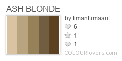 Palette / ASH BLONDE :: COLOURlovers
