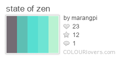 Palette / state of zen :: COLOURlovers