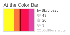Palette / At the Color Bar :: COLOURlovers