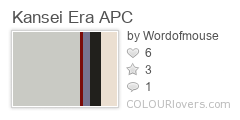 Palette / Kansei Era APC :: COLOURlovers