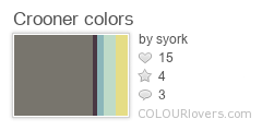Palette / Crooner colors :: COLOURlovers